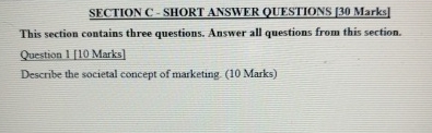 Solved SECTION C - ﻿SHORT ANSWER QUESTIONS [30 ﻿Marks]This | Chegg.com