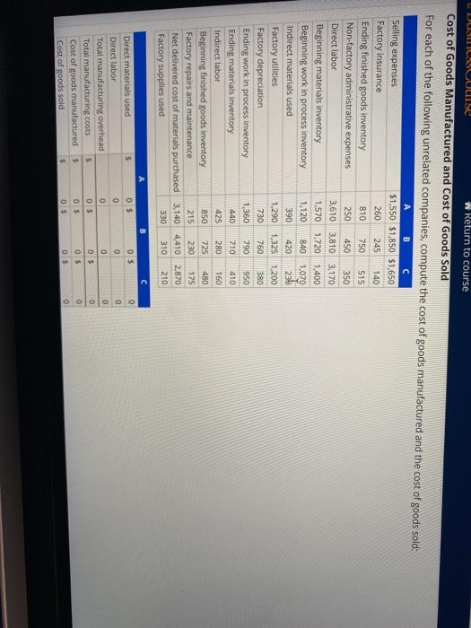 Solved can anyone help solve the chart on the bottom please. | Chegg.com