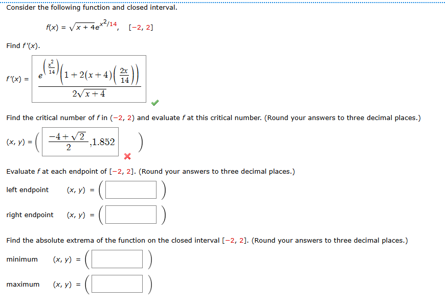 Solved Consider the following function and closed | Chegg.com