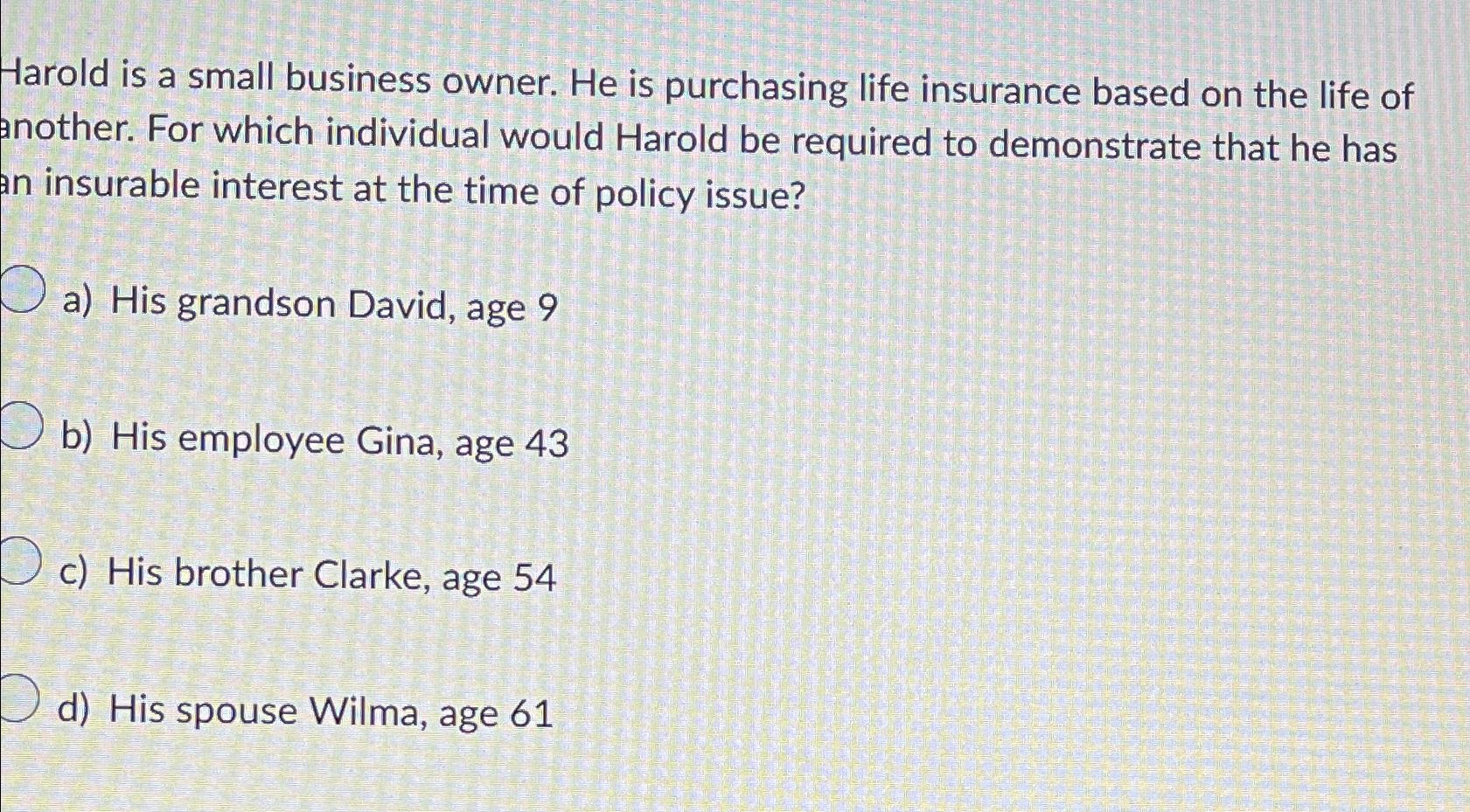 Solved Harold is a small business owner. He is purchasing | Chegg.com