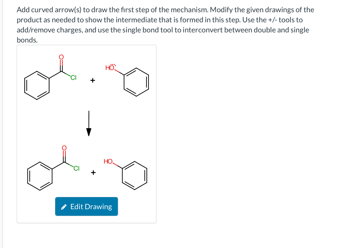 Solved Add curved arrow(s) ﻿to draw the first step of the | Chegg.com