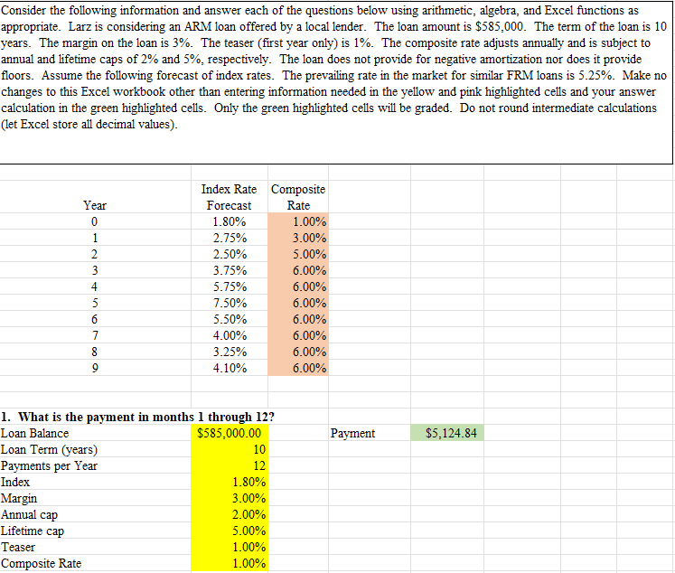 Solved If you can please help me and use excel so I can see | Chegg.com