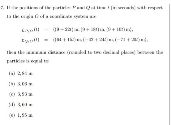 Solved 6. The position of a particle at time t=0 with | Chegg.com