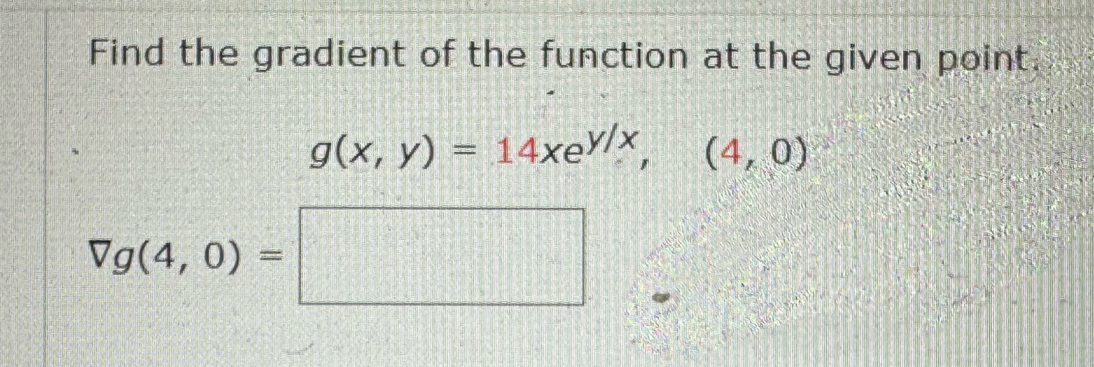 Solved Find the gradient of the function at the given | Chegg.com