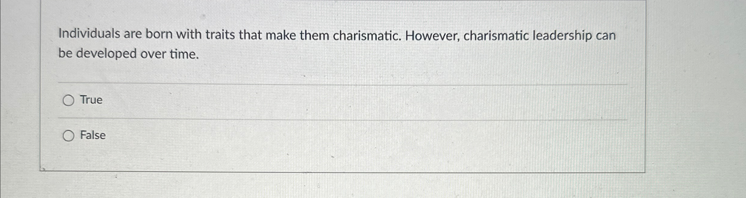 Solved Individuals are born with traits that make them | Chegg.com