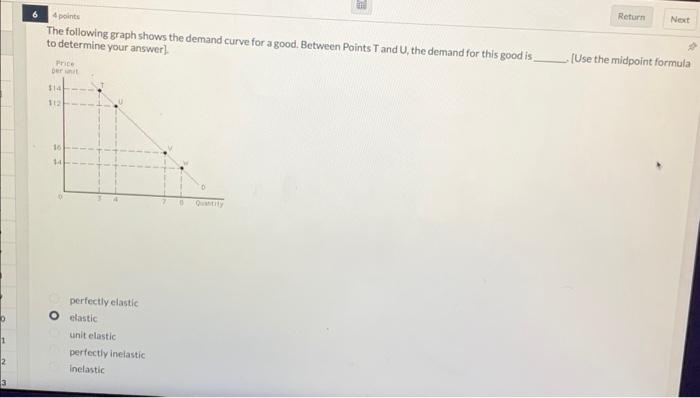 [Solved]: The following graph shows the demand curve for a