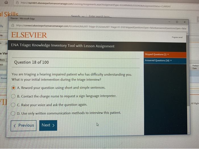 Solved: Https://epm601.elsevierperformancemanager.com/Lear... | Chegg.com