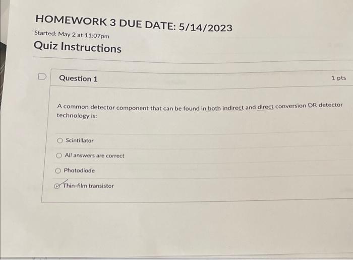 Solved A common detector component that can be found in both | Chegg.com