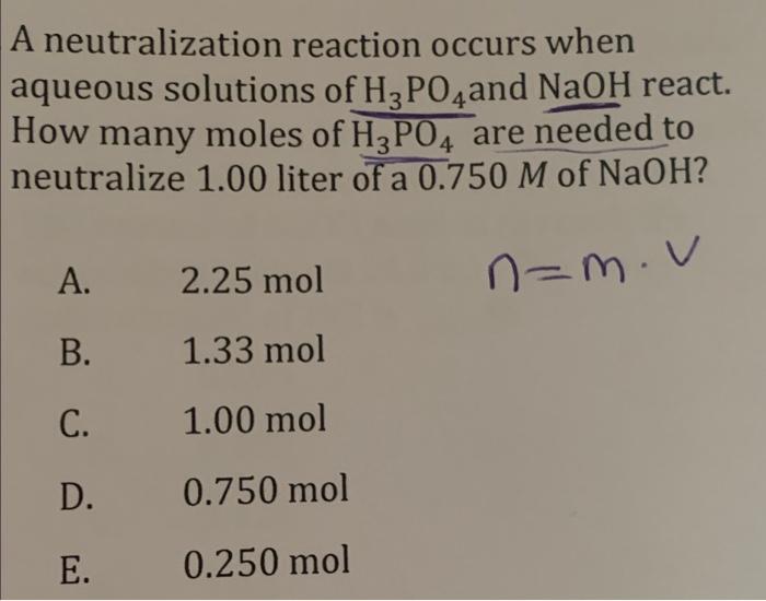 Solved The volume of KOH needed to react with HI was 20.0 | Chegg.com