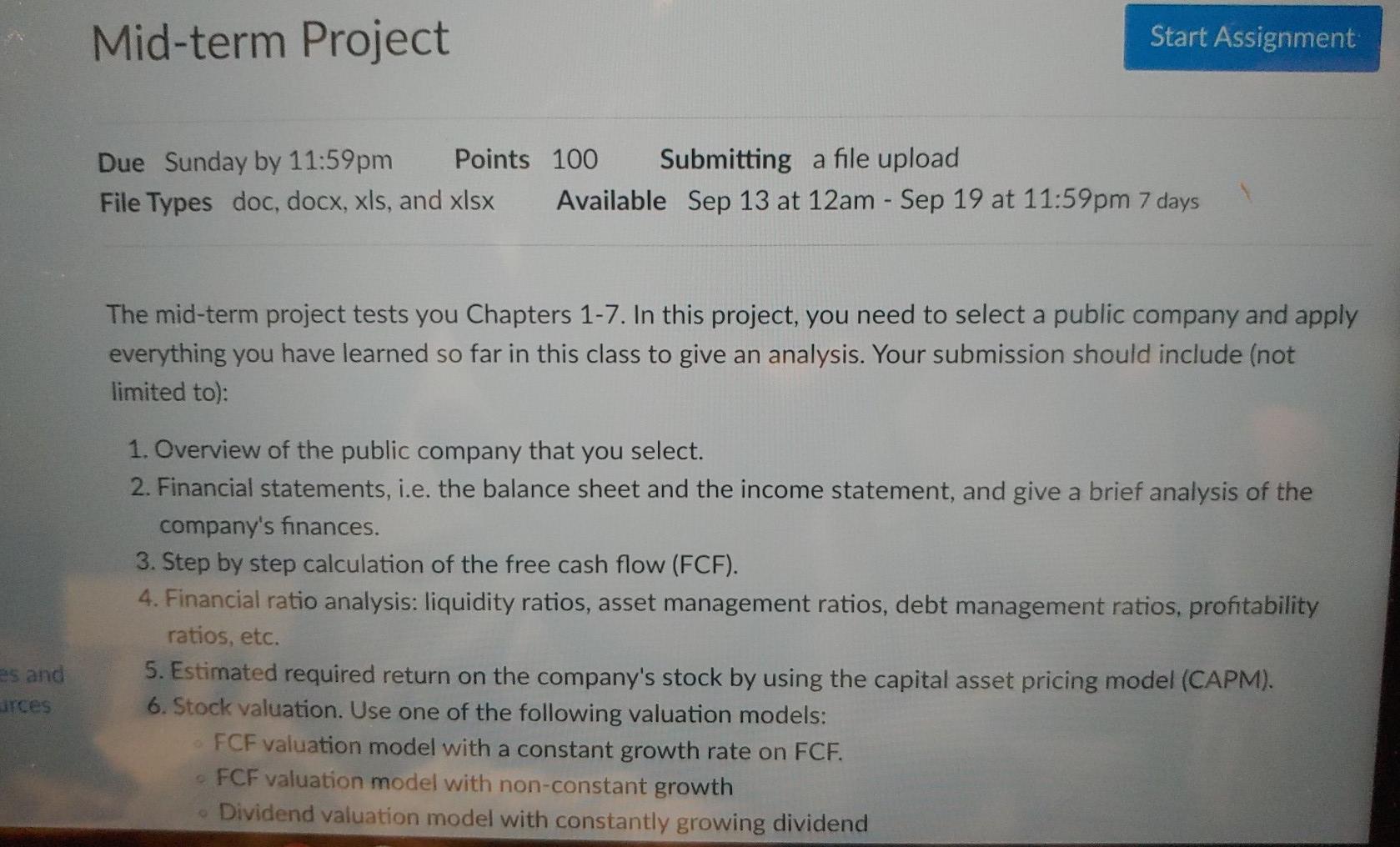 Solved The mid-term project tests you Chapters 1-7. In this | Chegg.com