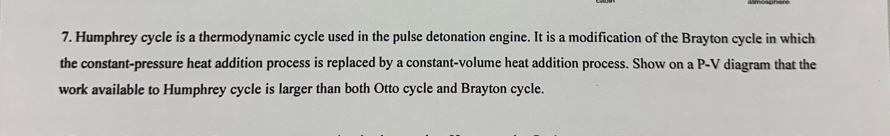 Solved Humphrey cycle is a thermodynamic cycle used in the | Chegg.com