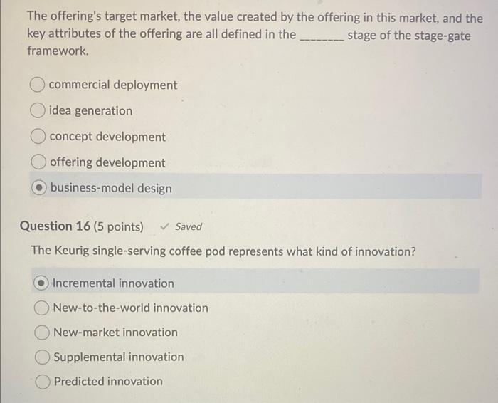 Solved The offering's target market, the value created by | Chegg.com