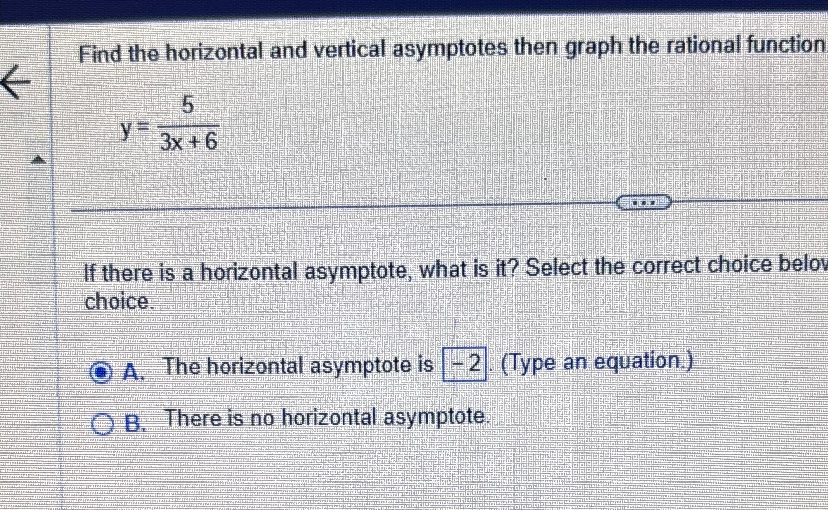 Solved Find the horizontal and vertical asymptotes then | Chegg.com