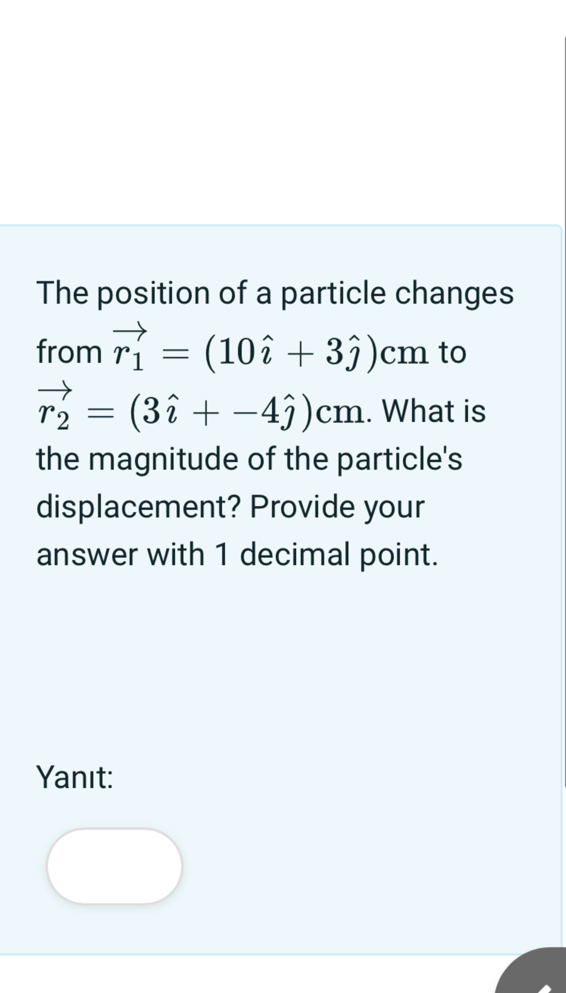 Solved The position of a particle changesfrom | Chegg.com