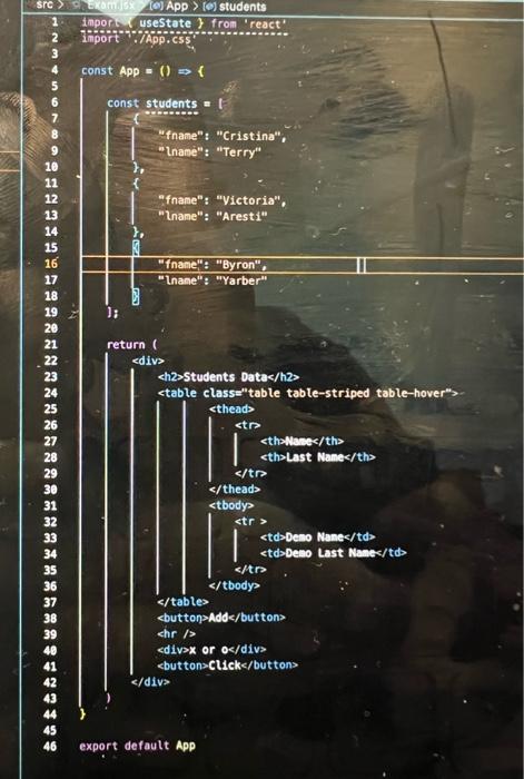 Solved this is react i have two files. one is main.jsx and | Chegg.com