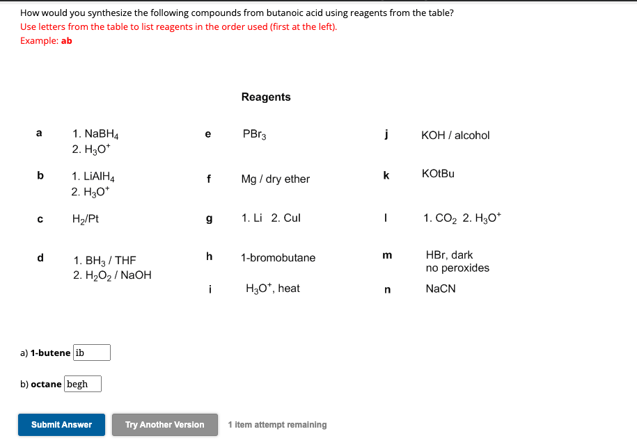 Solved How would you synthesize the following compounds from | Chegg.com