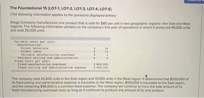 Solved The Foundational 15 (L07-1, L07-2, L07-3, L07-4, | Chegg.com