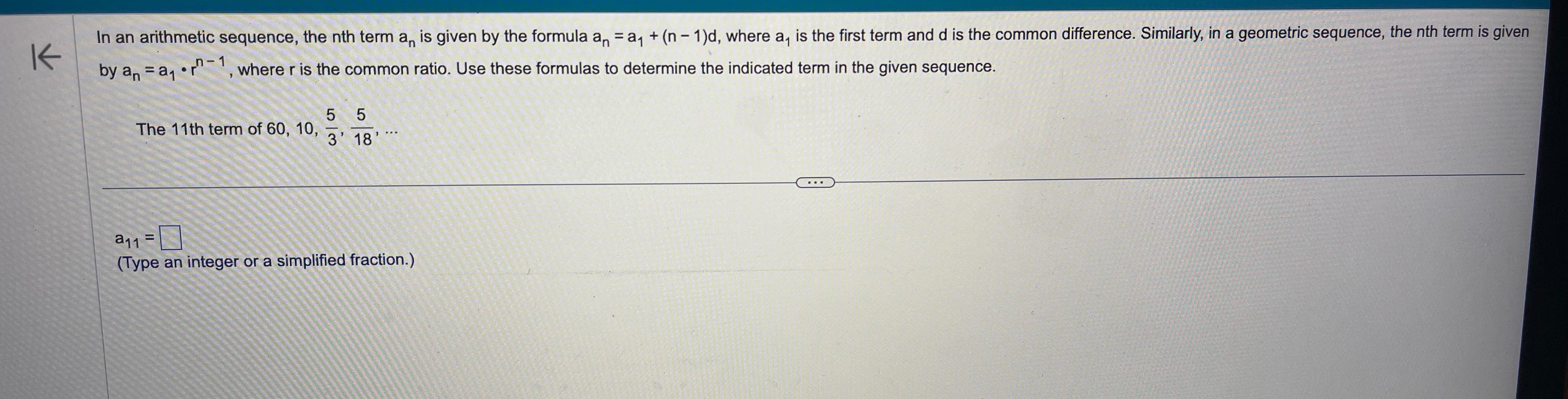 Solved by an=a1*rn-1, ﻿where r ﻿is the common ratio. Use | Chegg.com