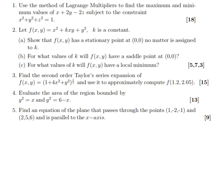 Solved Use the method of Lagrange Multipliers to find the | Chegg.com