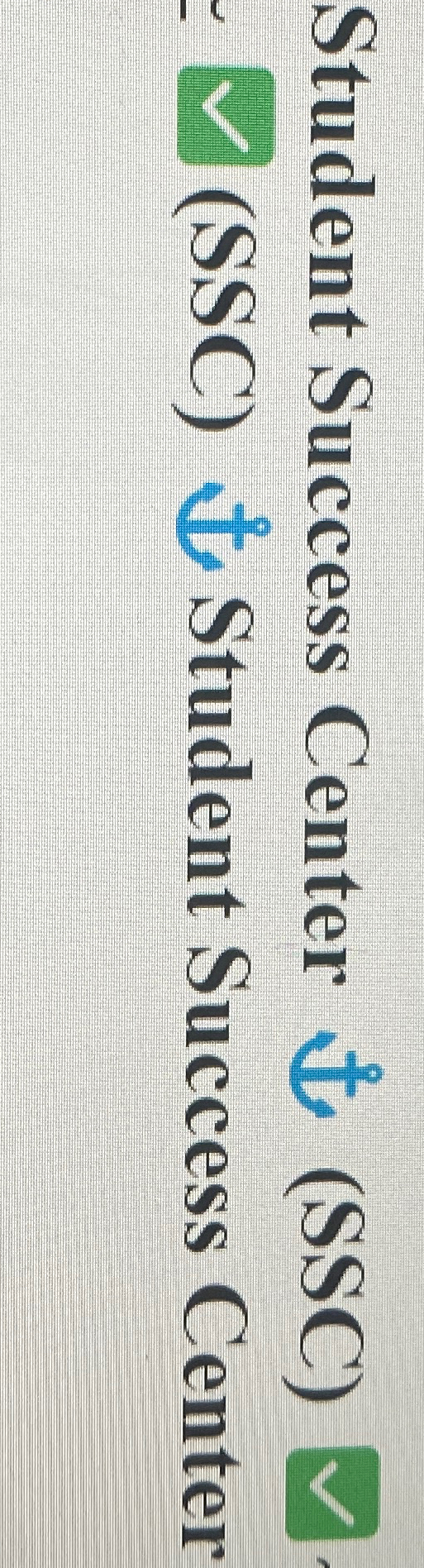 Solved Student Success Center SSC) (SSC) £ ﻿Student | Chegg.com