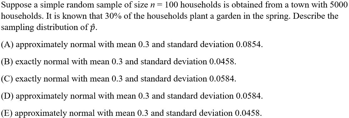 Solved Suppose a simple random sample of size n=100 | Chegg.com