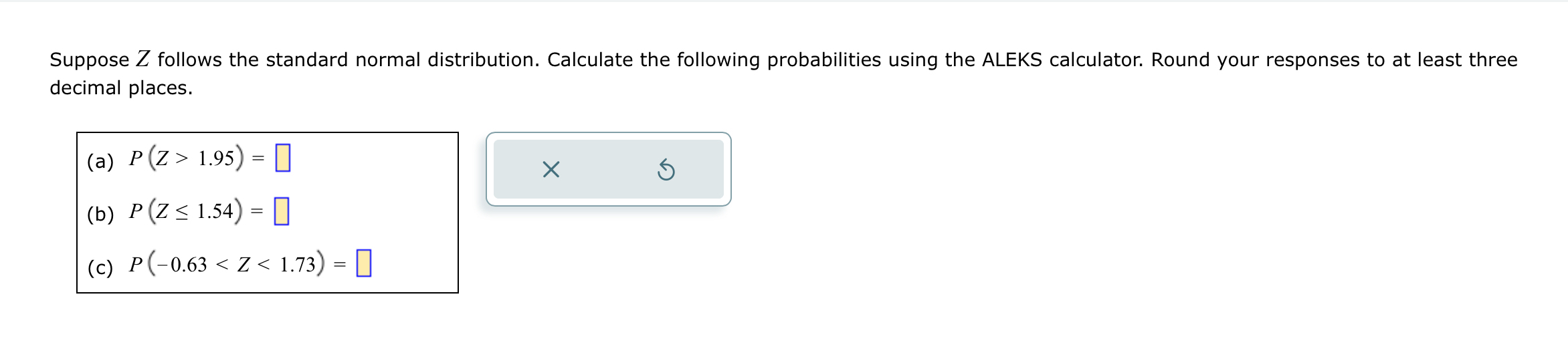 Solved Suppose Z ﻿follows the standard normal distribution. | Chegg.com