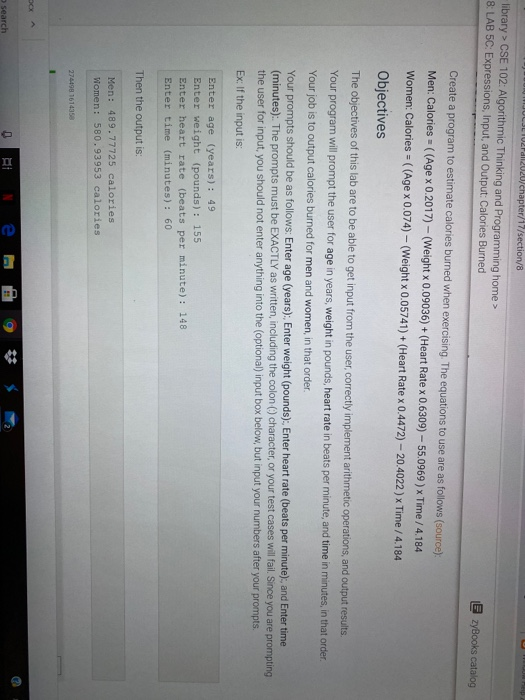 Solved all2020/chapter/17/section/8 library > CSE 102: | Chegg.com