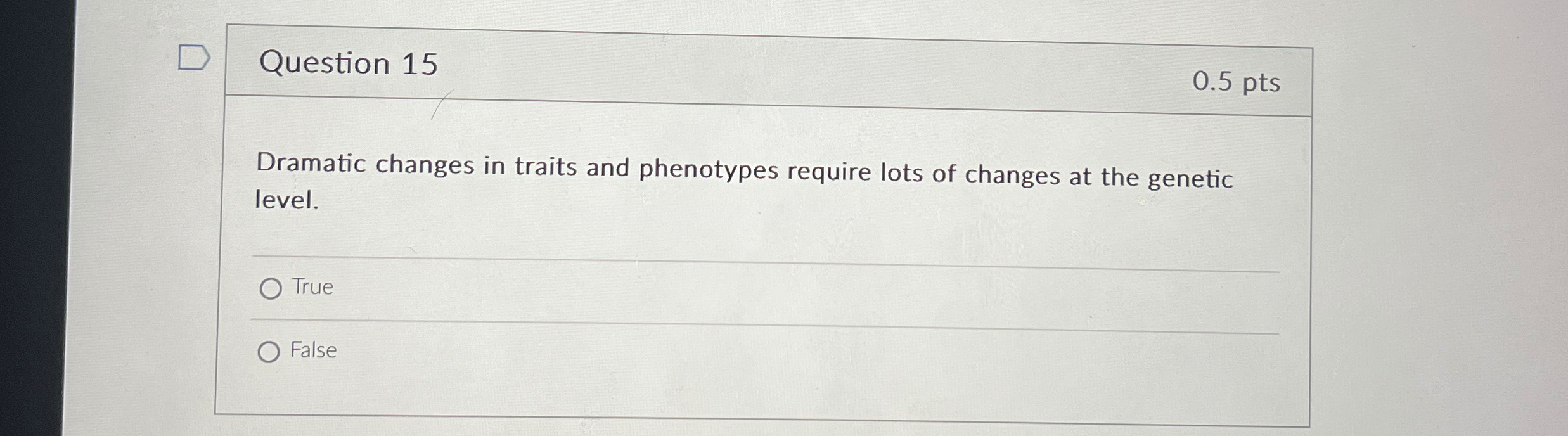 Solved Question 150.5 ﻿ptsDramatic changes in traits and | Chegg.com