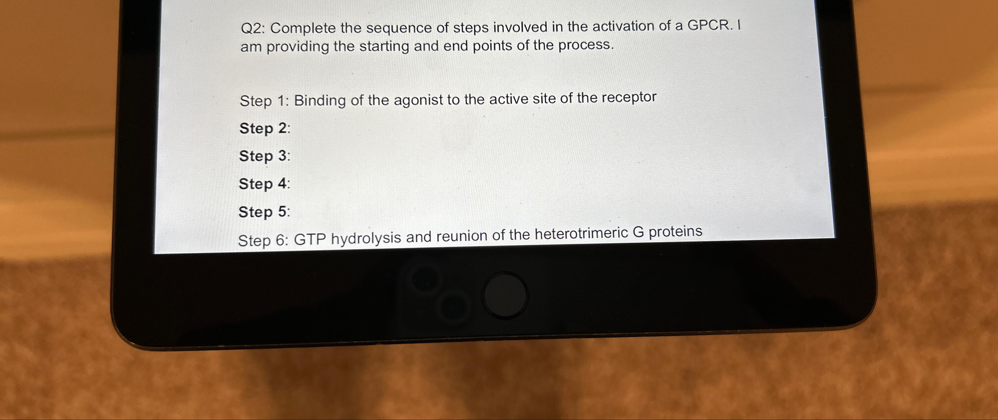 Solved Q2: Complete the sequence of steps involved in the | Chegg.com