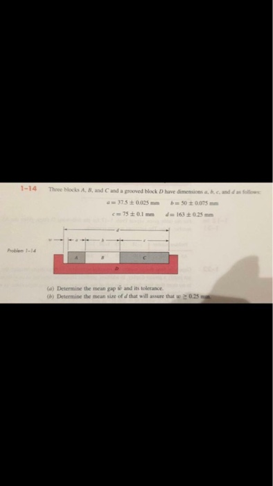 Solved 1-14 Three Blocks A, B, and and a grooved block D | Chegg.com