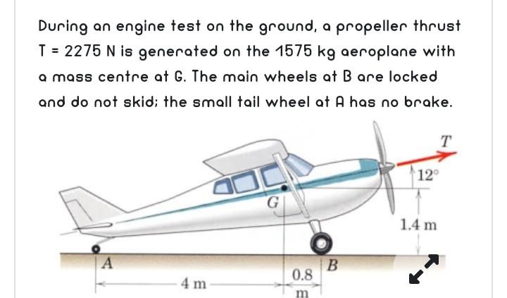 Solved a) Calculate the normal force at the wheel at A when | Chegg.com
