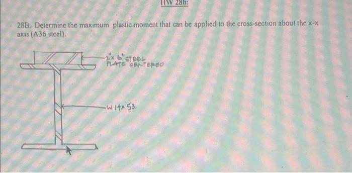 Solved 28B. Determine the maximum plastic moment that can be | Chegg.com