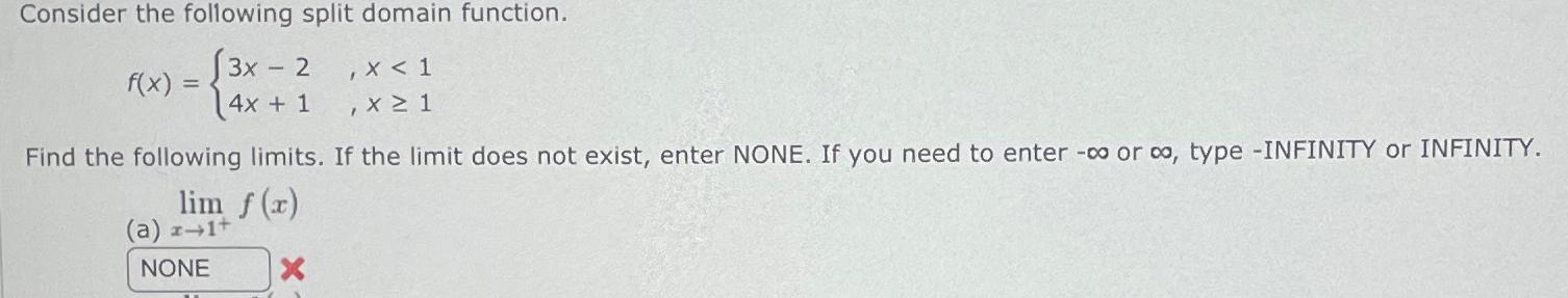 Solved Consider the following split domain | Chegg.com