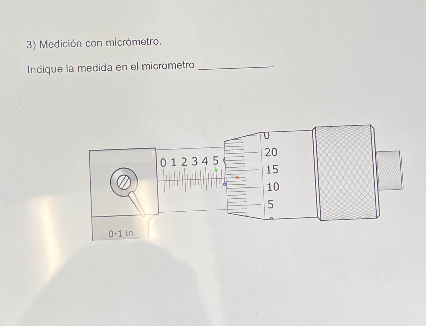 Solved Medición con micrómetro.Indique la medida en el | Chegg.com