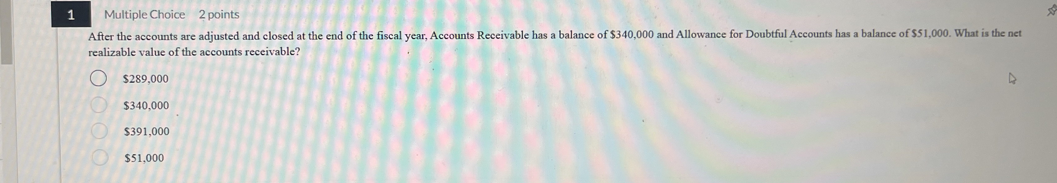 Solved 1Multiple Choice 2 ﻿pointsAfter the accounts are | Chegg.com