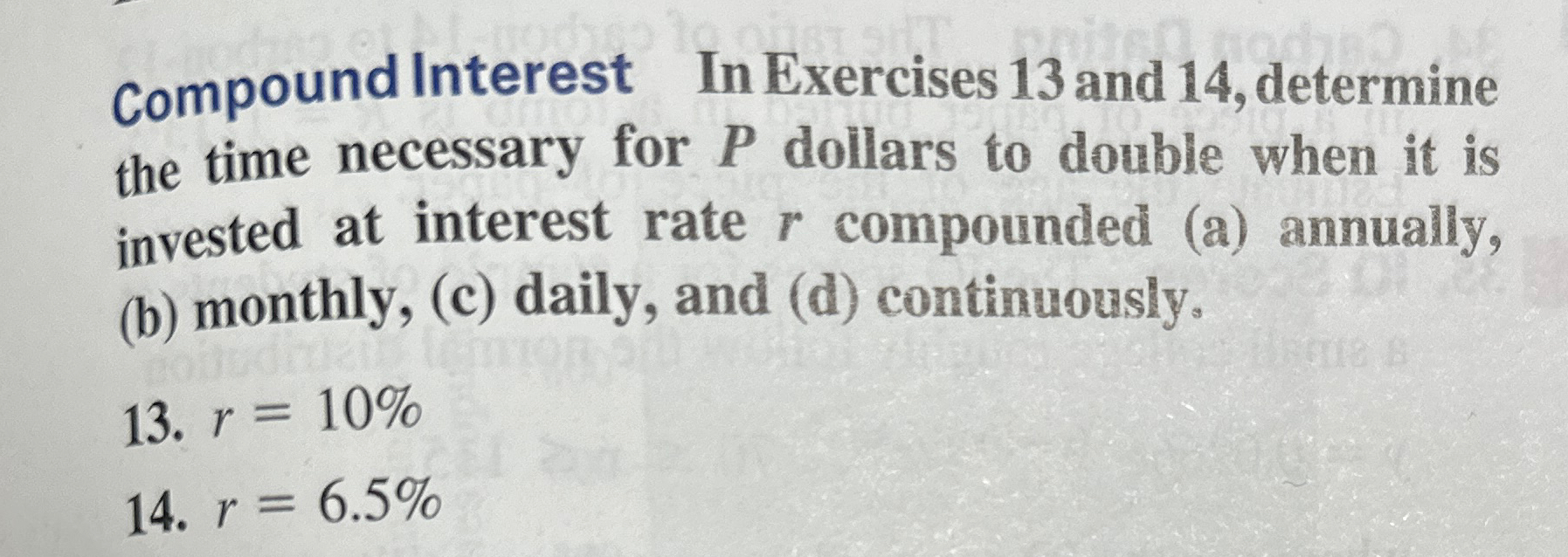 Solved Compound Interest In Exercises 13 ﻿and 14, ﻿determine | Chegg.com