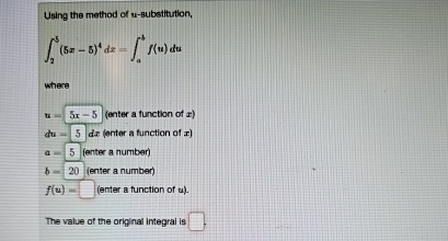 Solved Using the method of | Chegg.com