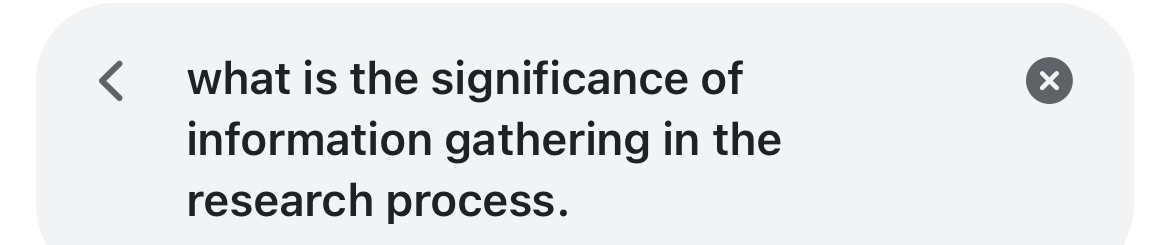 Solved what is the significance ofinformation gathering in | Chegg.com