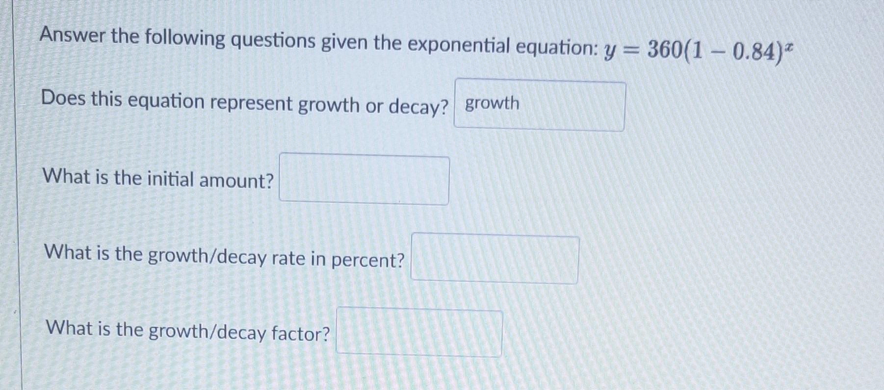 Solved Answer the following questions given the exponential | Chegg.com