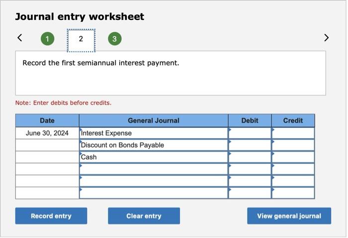 Solved Journal entry worksheet Note: Enter debits before | Chegg.com