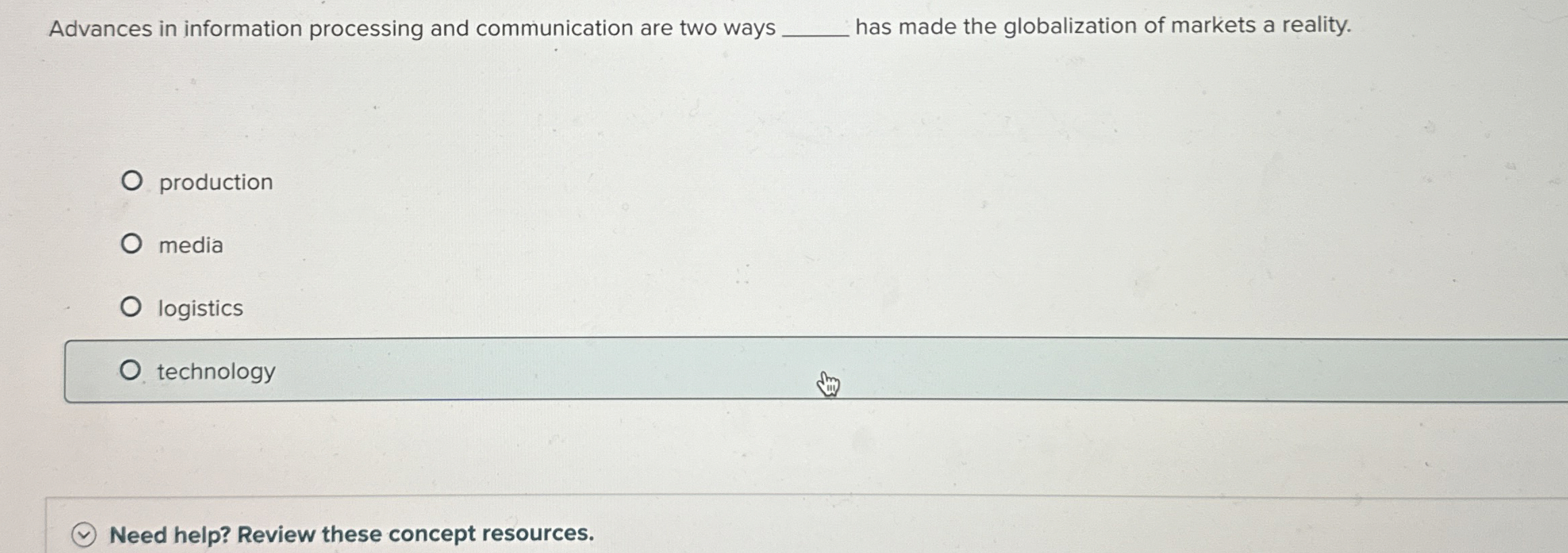 Solved Advances in information processing and communication | Chegg.com