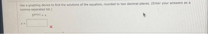 Solved Use a graphing device to find the solutions of the | Chegg.com