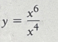 Solved y=x6x4 ﻿Differentiate each function two ways first by | Chegg.com