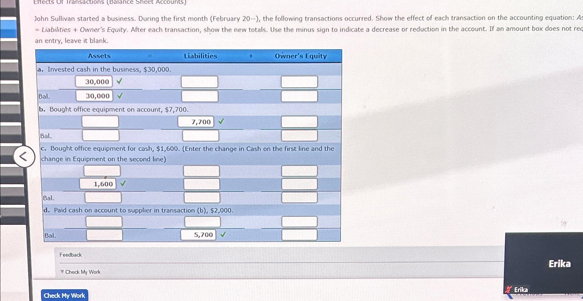 Solved John Sullivan started a business. During the first | Chegg.com