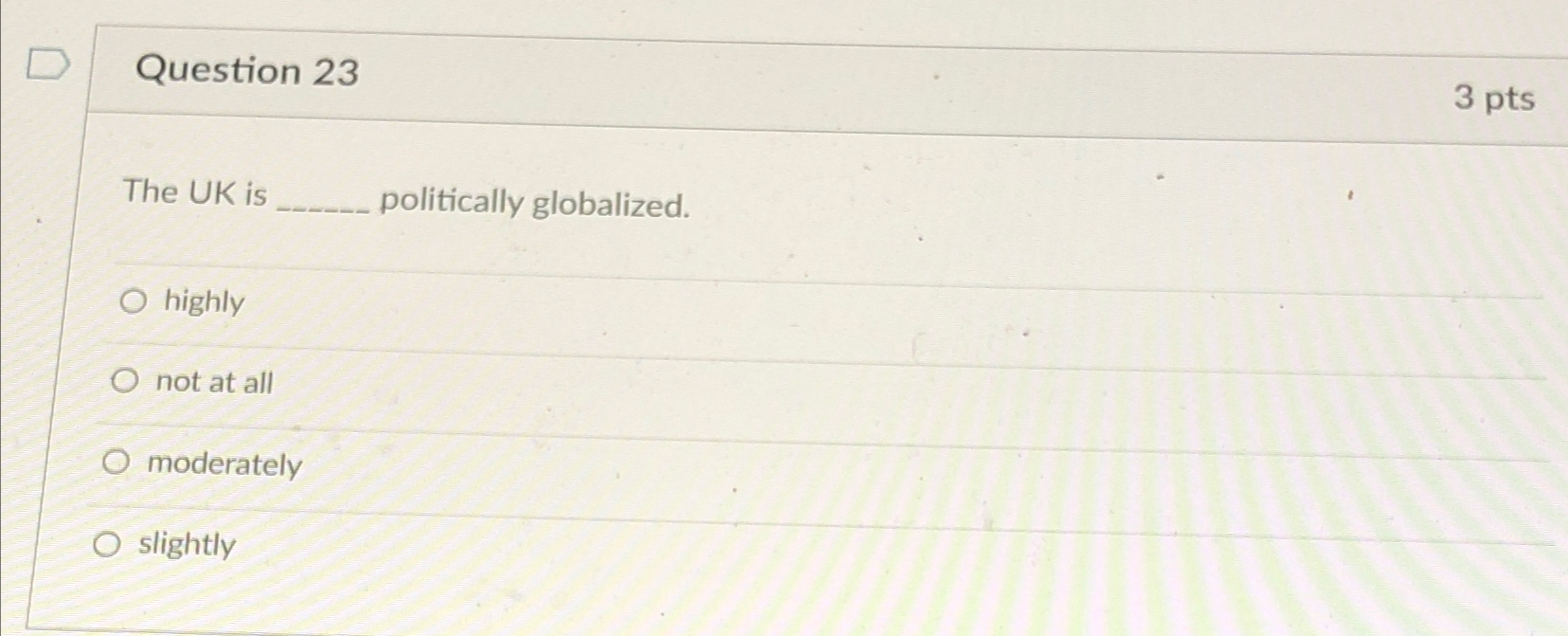 Solved Question 233 ﻿ptsThe UK is politically | Chegg.com