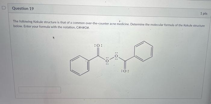 Solved The following kekule structure is that of a common | Chegg.com