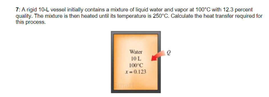 Solved 7: A rigid 10-L ﻿vessel initially contains a mixture | Chegg.com