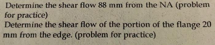Solved A wide flange section has the following | Chegg.com