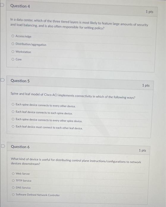 Solved In a data center, which of the three tiered layers is | Chegg.com