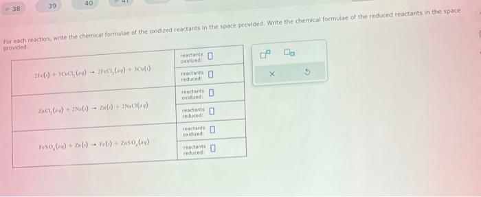 Solved for aath resation, write the chemicat formulae of the | Chegg.com